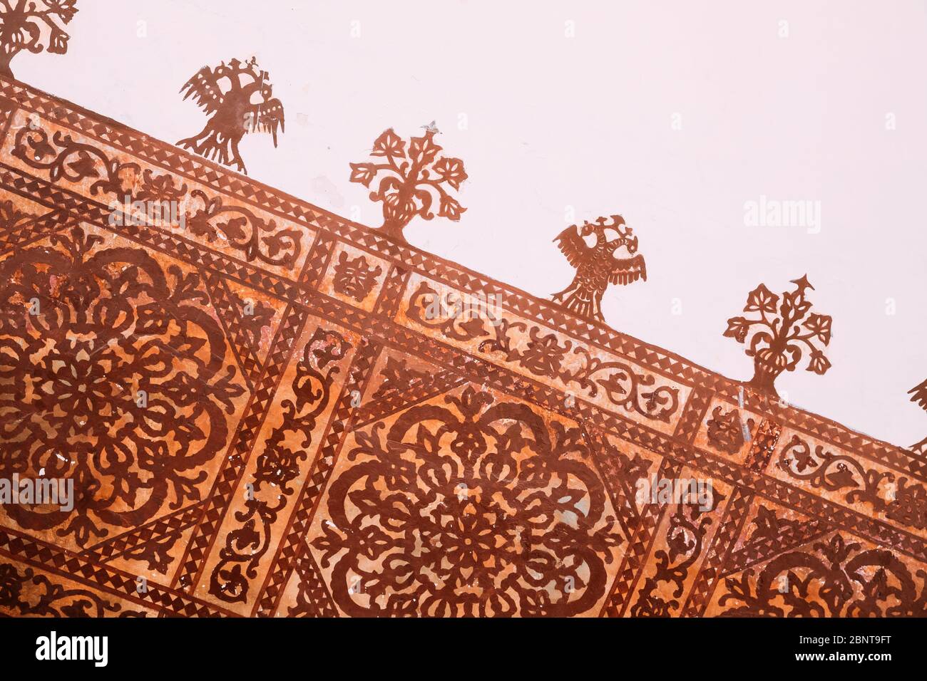 Old Goa, India. Patterns on the wall Of Archaeological Museum of Goa ...