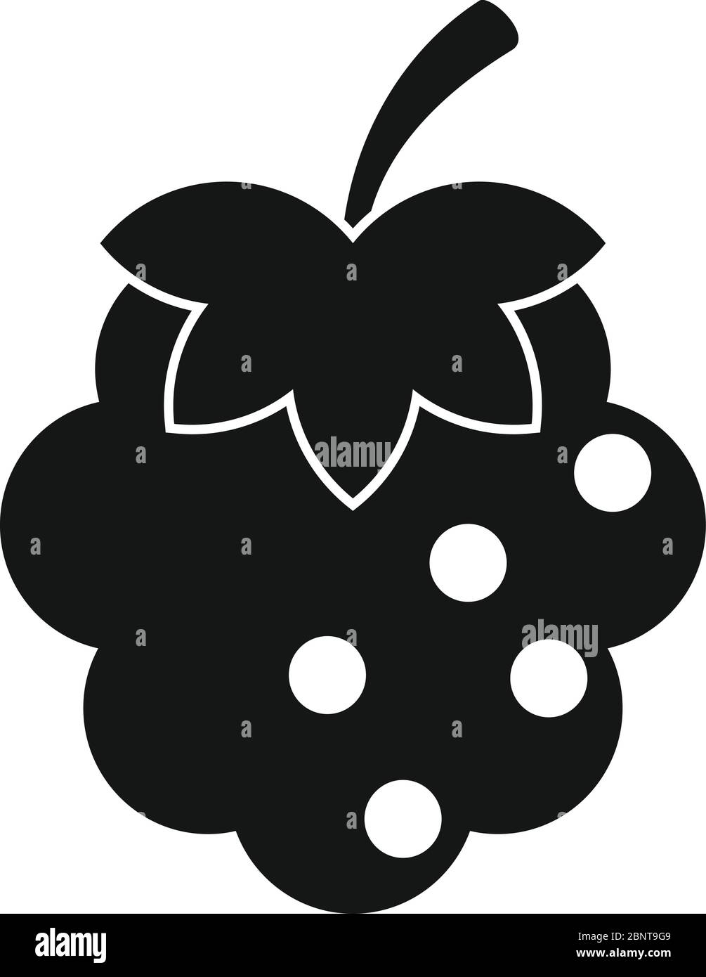 Blackberry icon. Simple illustration of blackberry vector icon for web ...