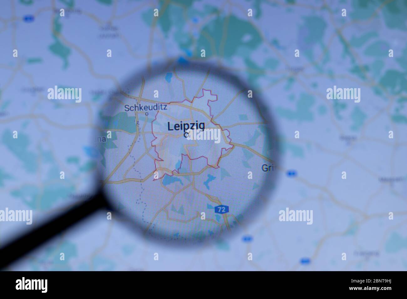 Map of leipzig hi-res stock photography and images - Alamy