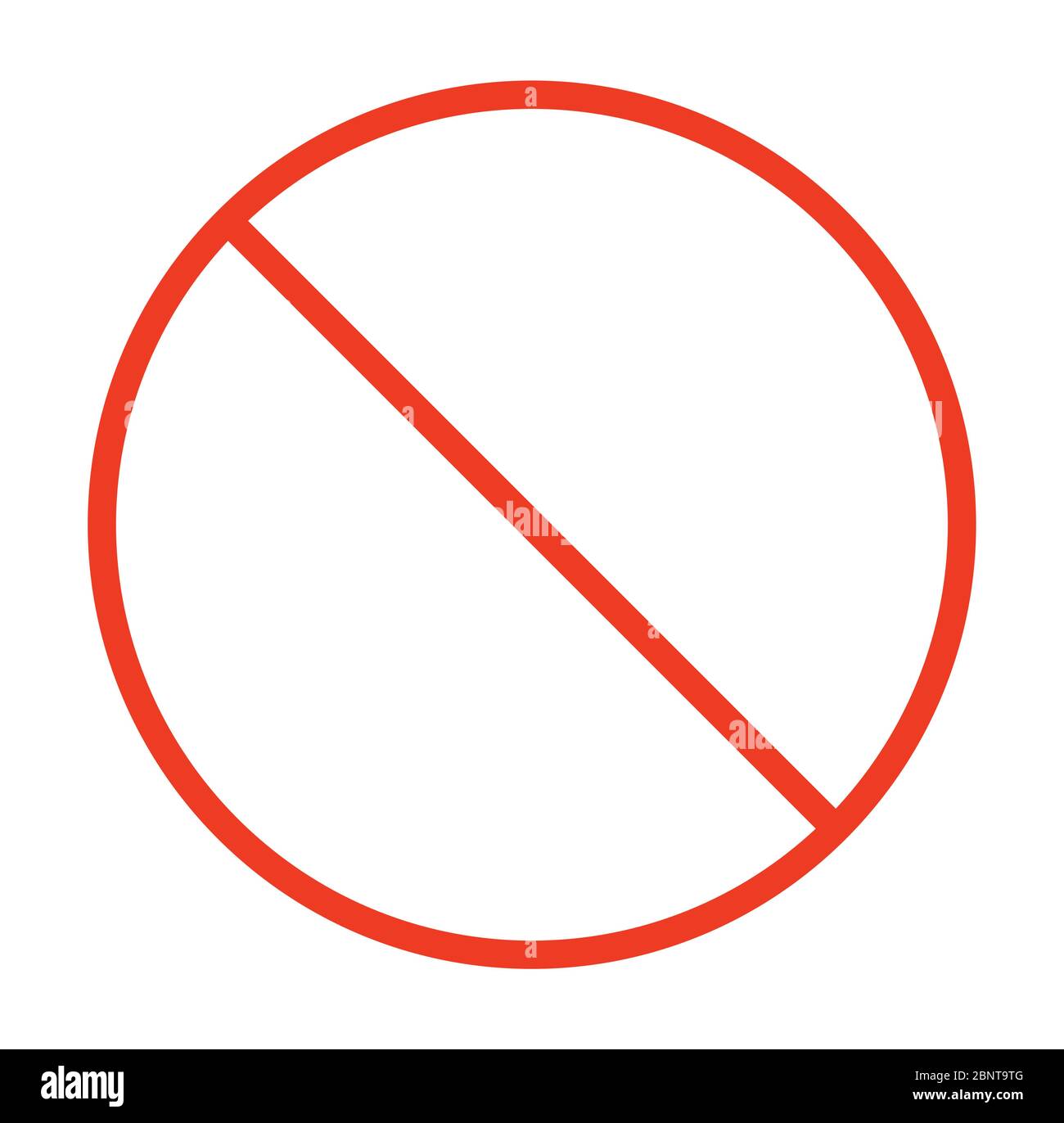 Forbidden icon design vector, red color on white background Stock ...