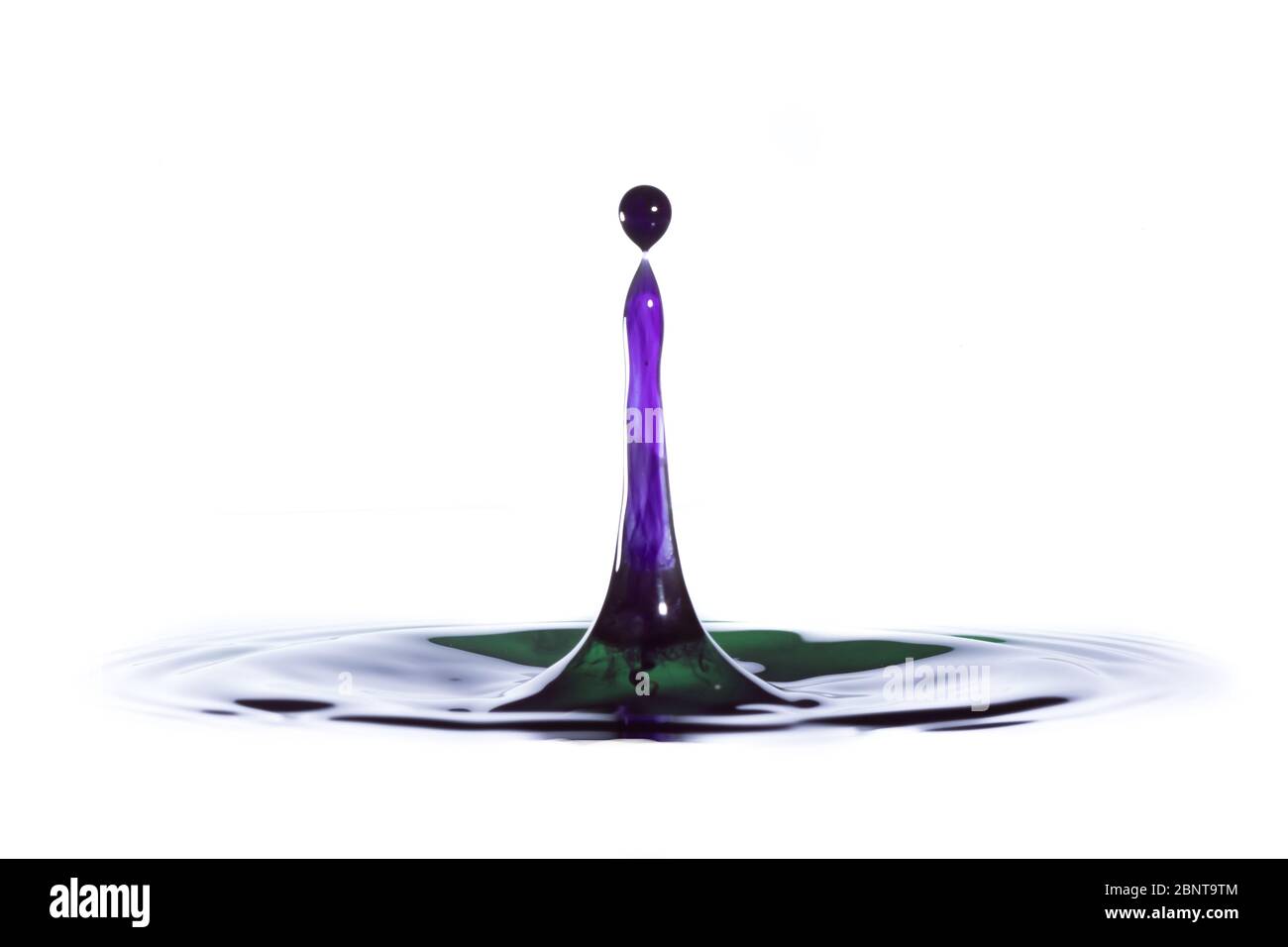 Water Drop Splash against a white background Stock Photo - Alamy
