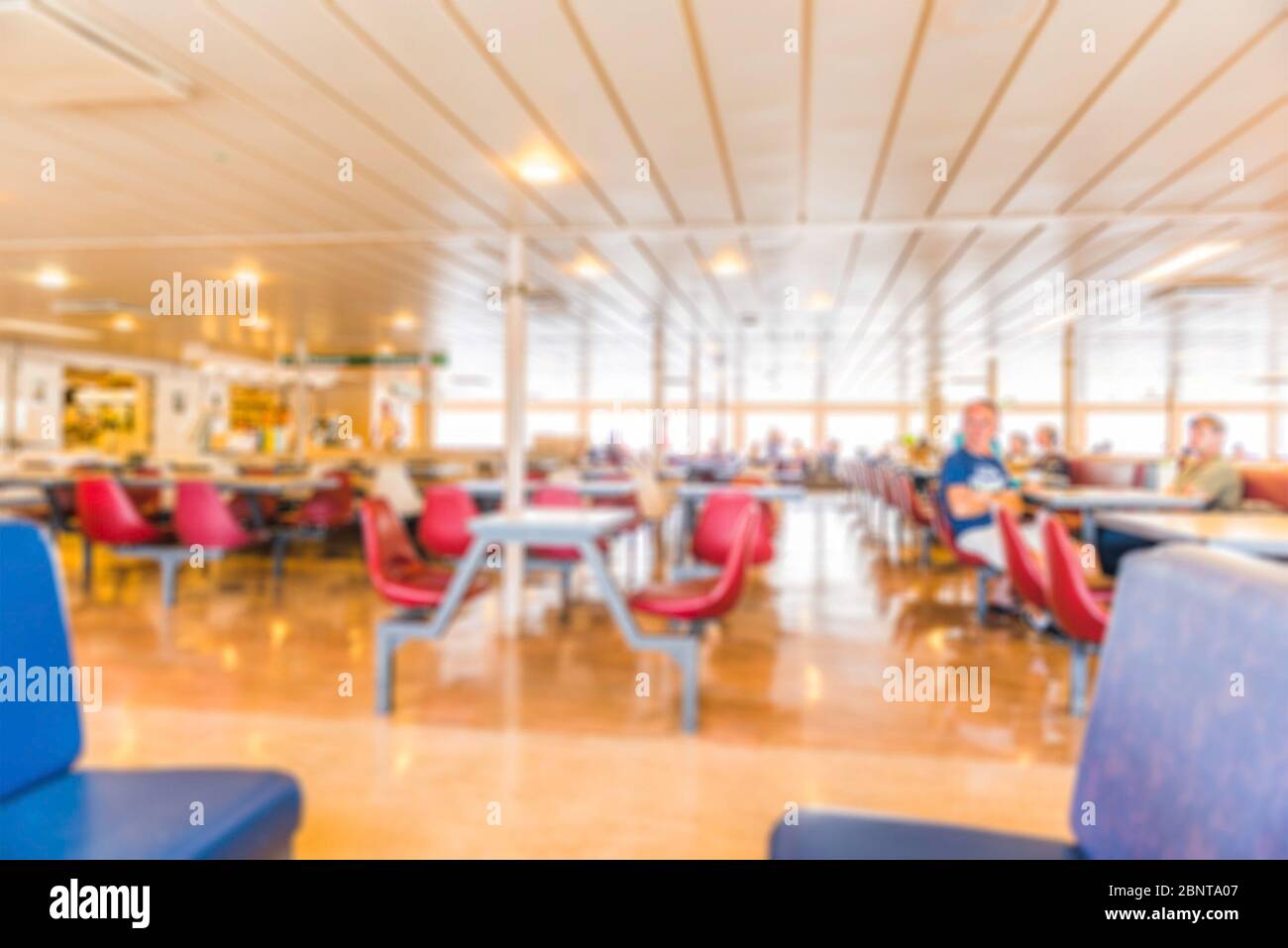 scene of seat in cafeteria in ferry Stock Photo - Alamy