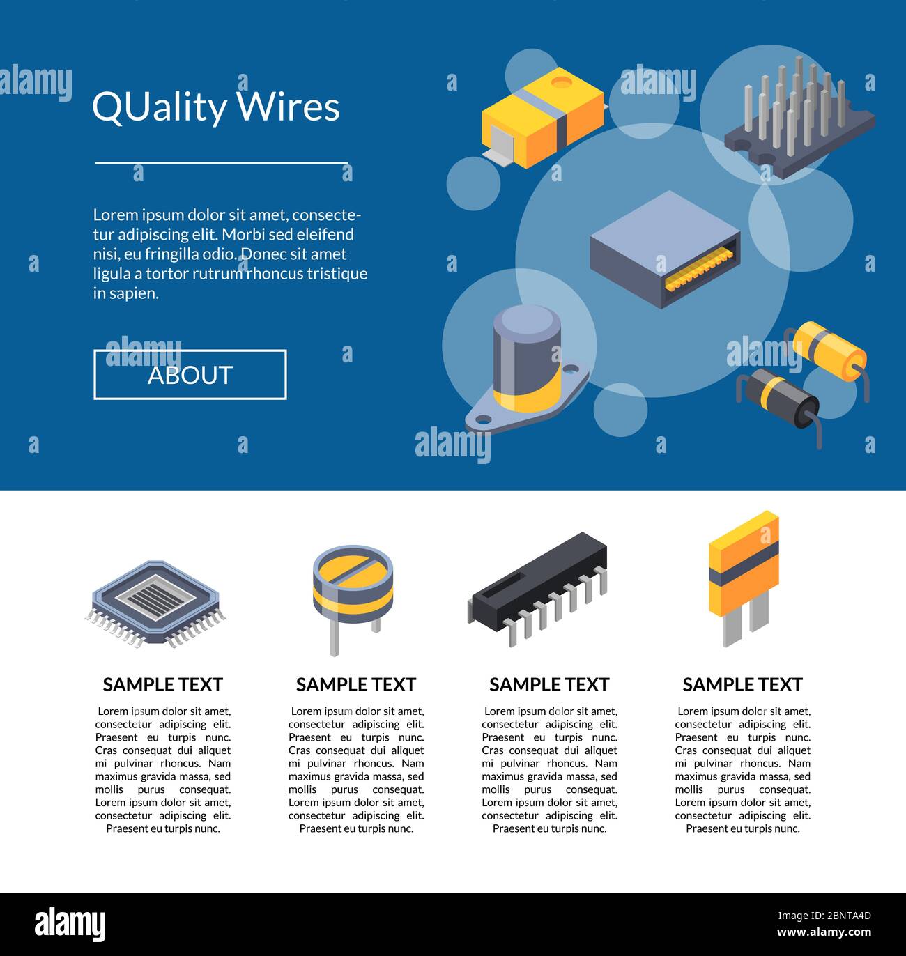 Microchips in a board Stock Vector Images - Alamy