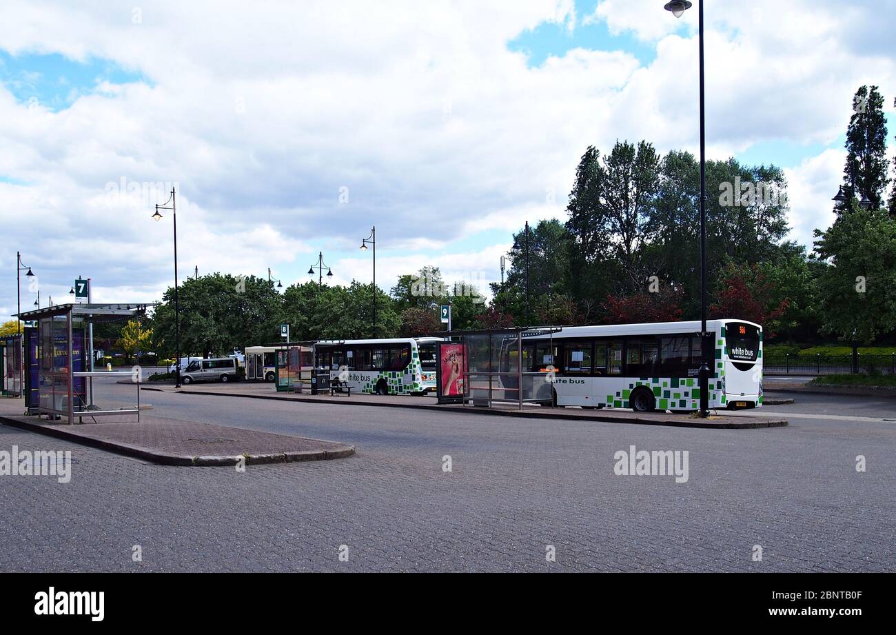 Bus Station in Staines upon Thames in Surrey UK Stock Photo - Alamy