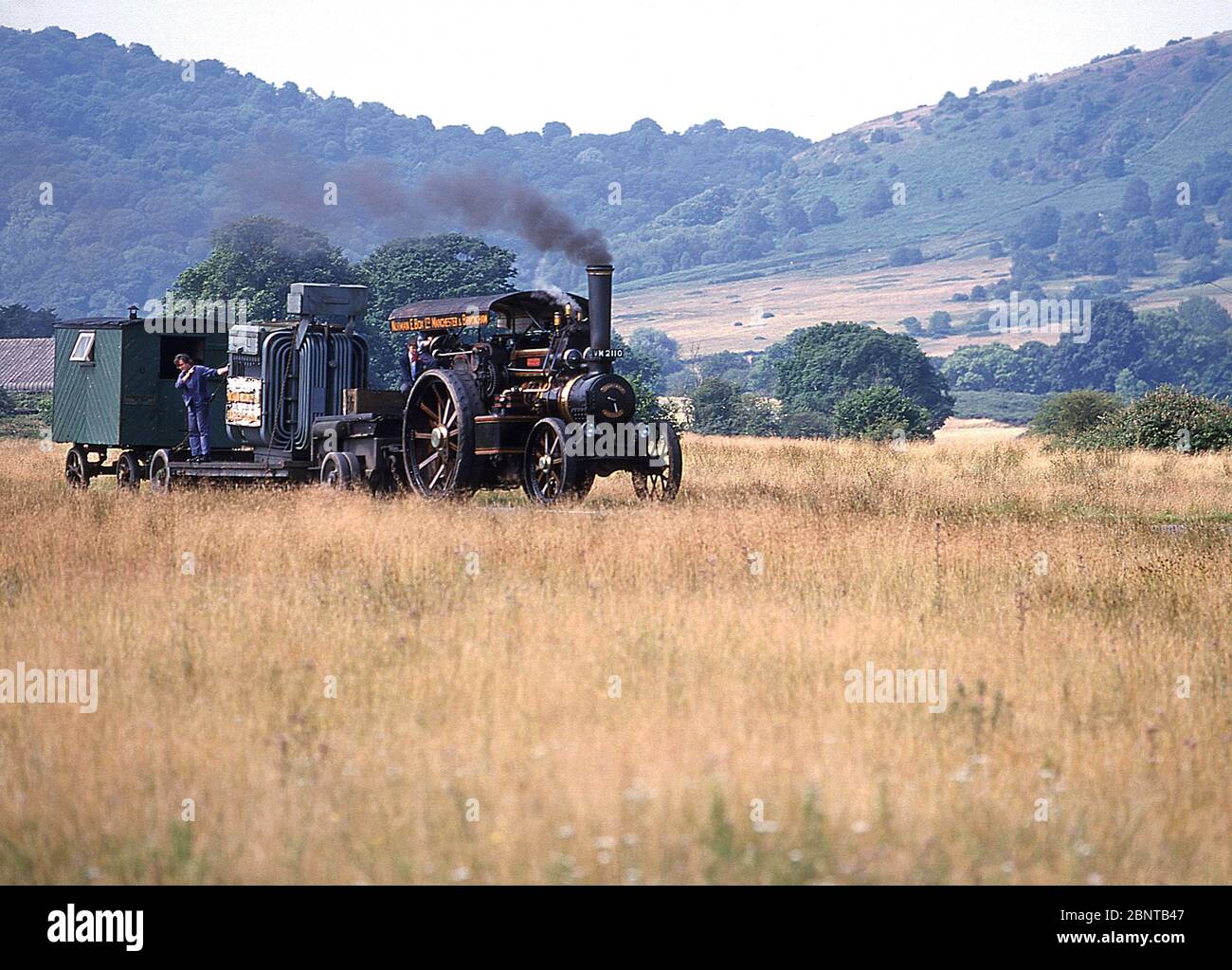 James Hervey-Bathurst with his traction engine 'Atlas' 2000 Stock Photo ...