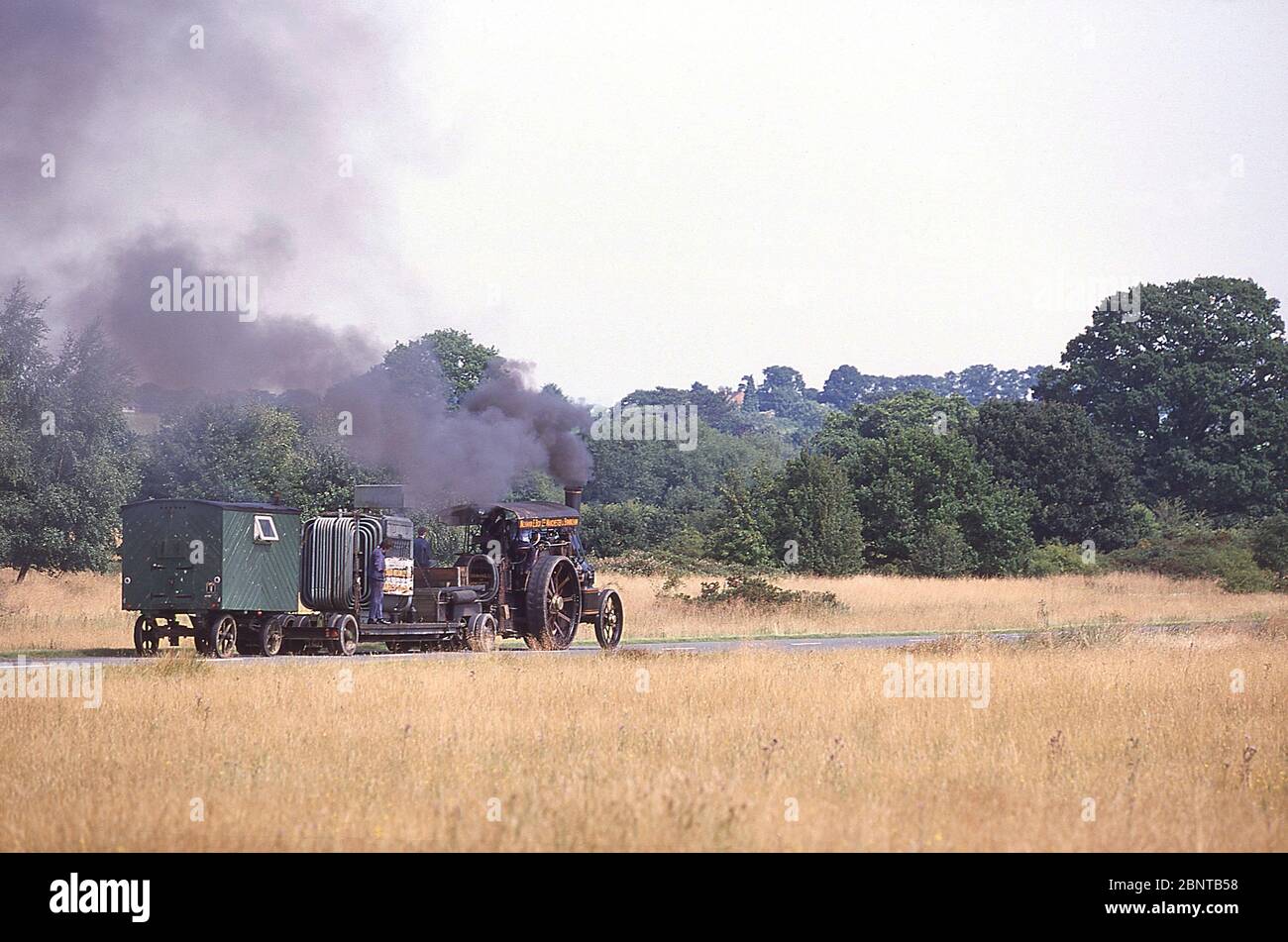 James Hervey-Bathurst with his traction engine 'Atlas' 2000 Stock Photo ...