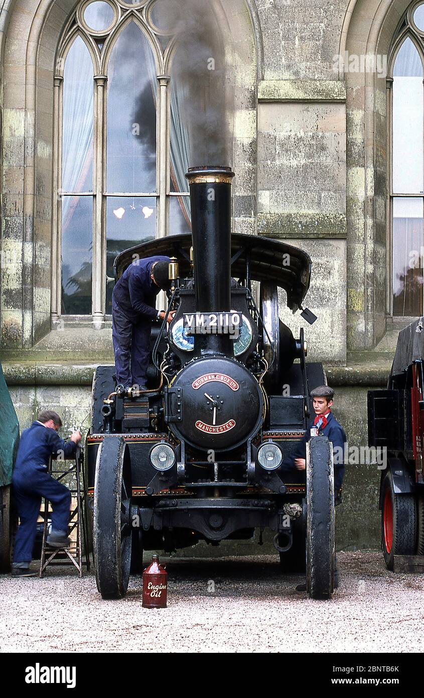 James Hervey-Bathurst with his traction engine 'Atlas' 2000 Stock Photo ...