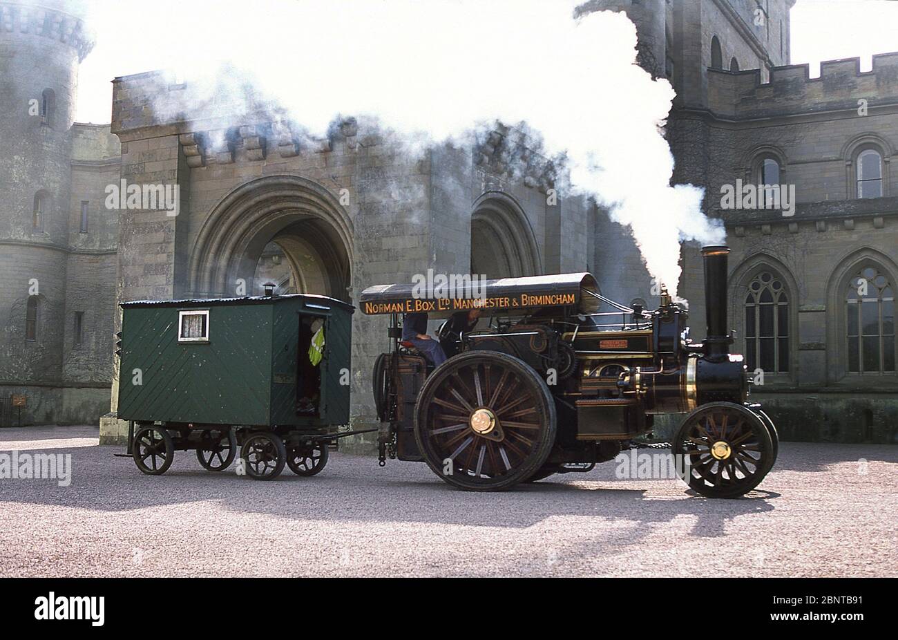 James Hervey-Bathurst with his traction engine 'Atlas' 2000 Stock Photo ...