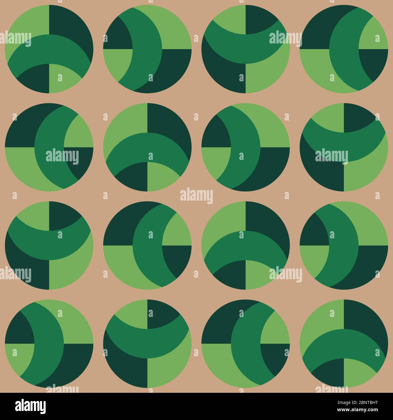 Simple abstract geometric design. Rounded repeated pattern for textile ...