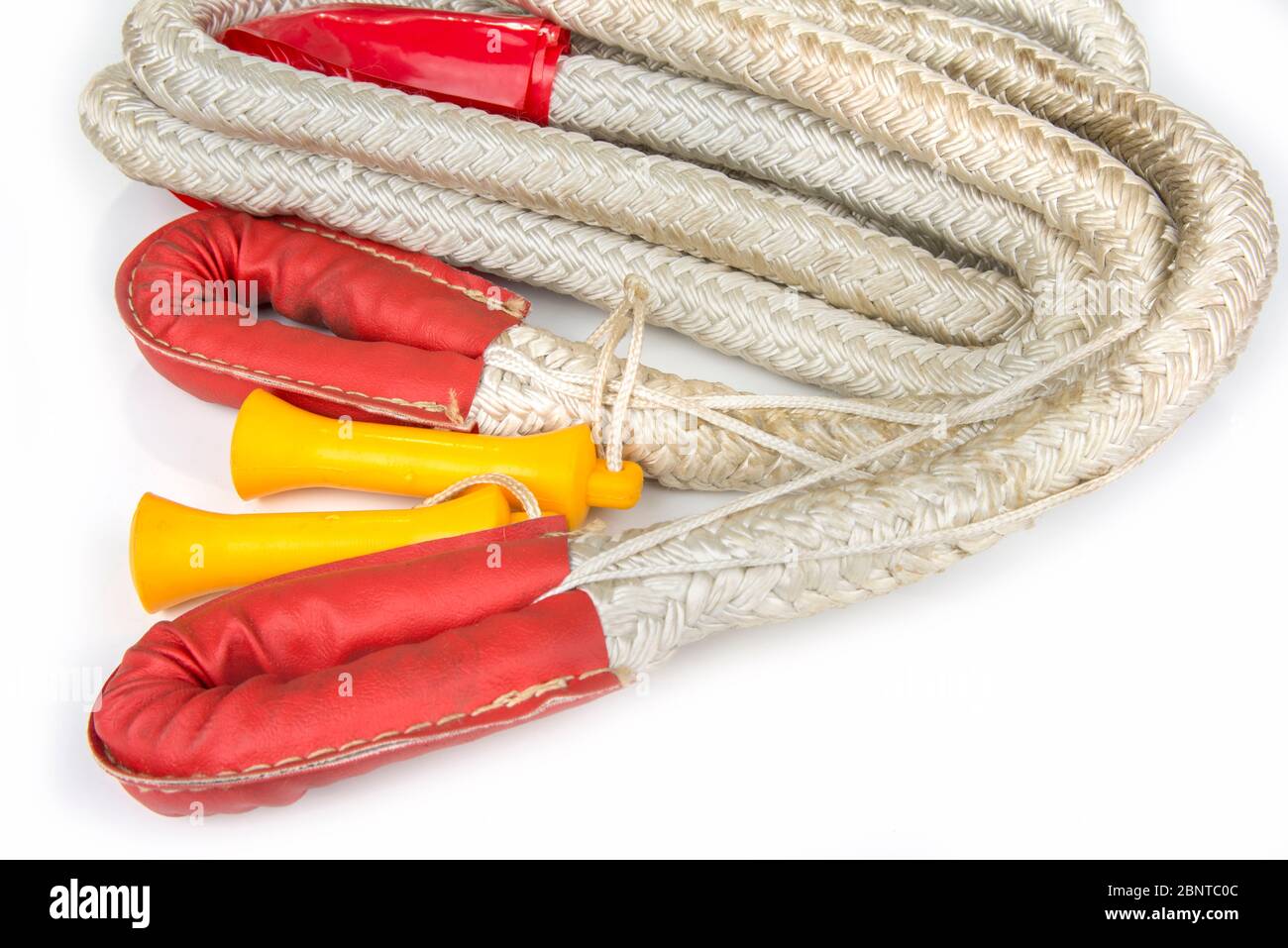 Kinetic heavy duty snatch rope on a white Stock Photo - Alamy