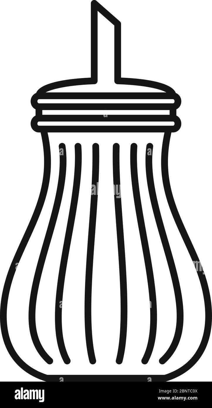 Sugar tube pot icon. Outline sugar tube pot vector icon for web design ...