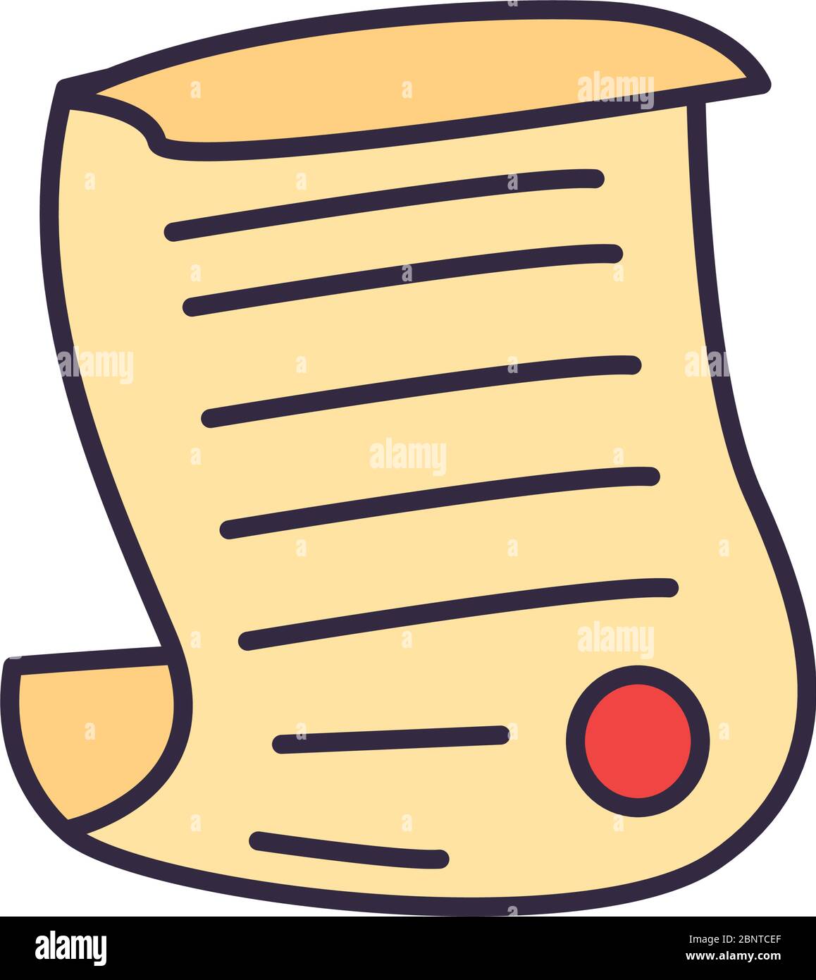 Document fill style icon design, Data archive storage organize business office and information ...