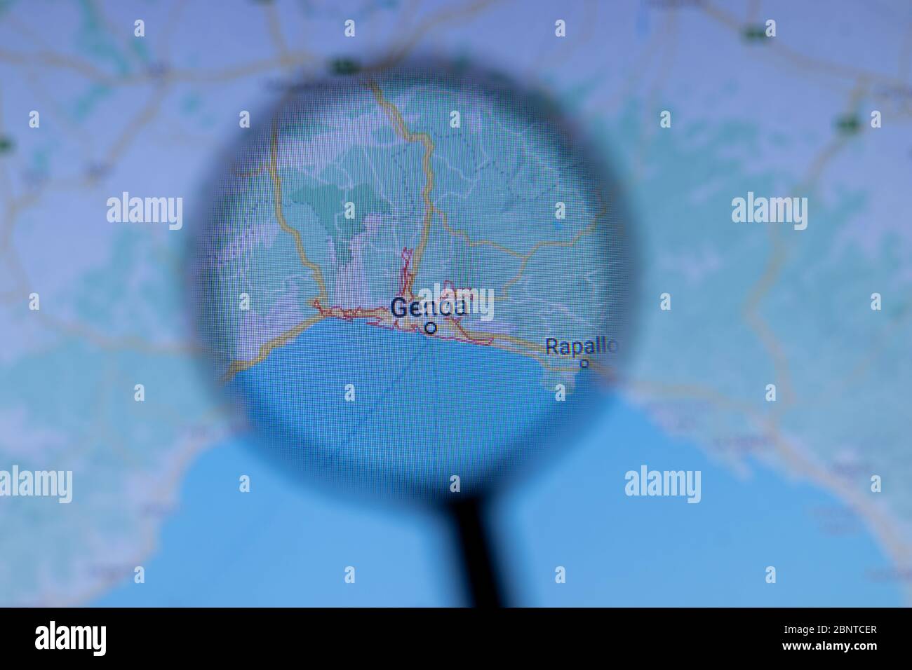 Map of genoa hi-res stock photography and images - Alamy