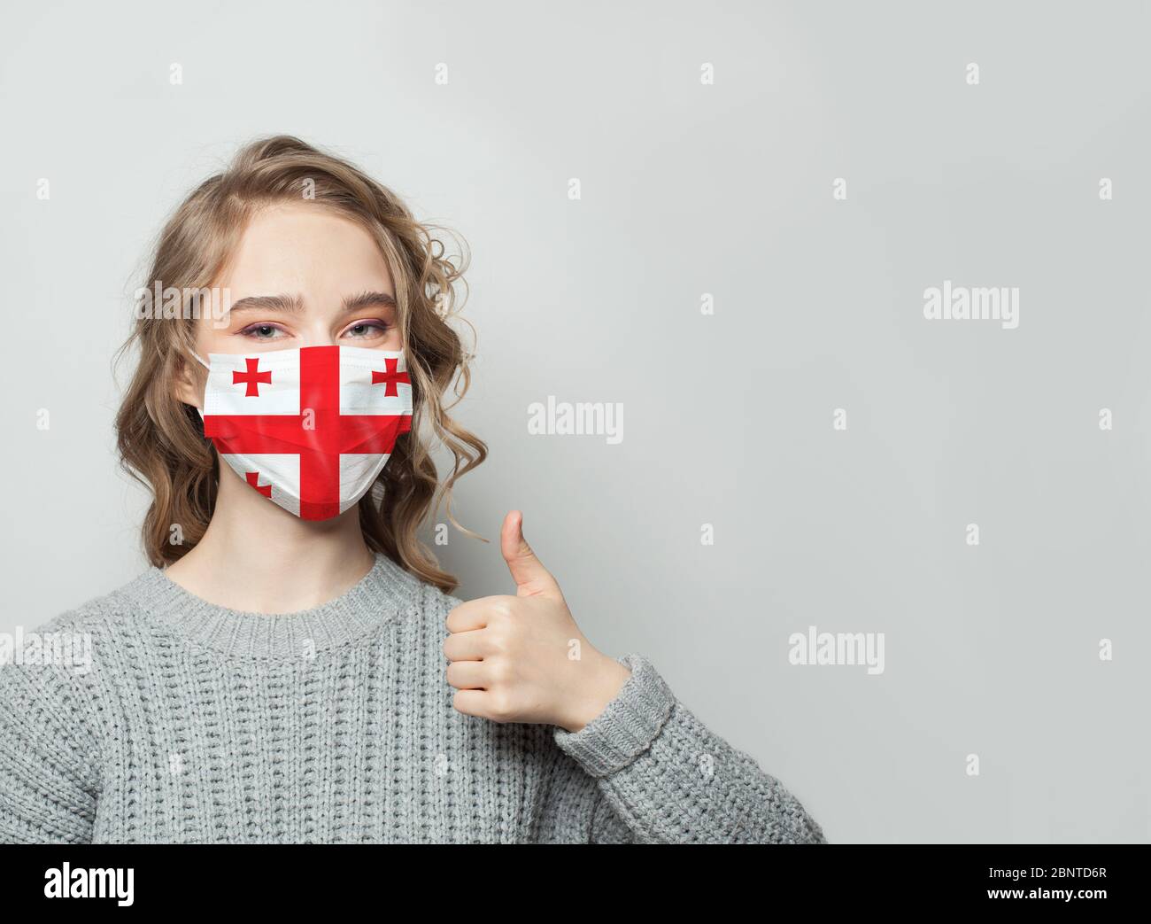 Medical mask georgia flag hi-res stock photography and images - Alamy