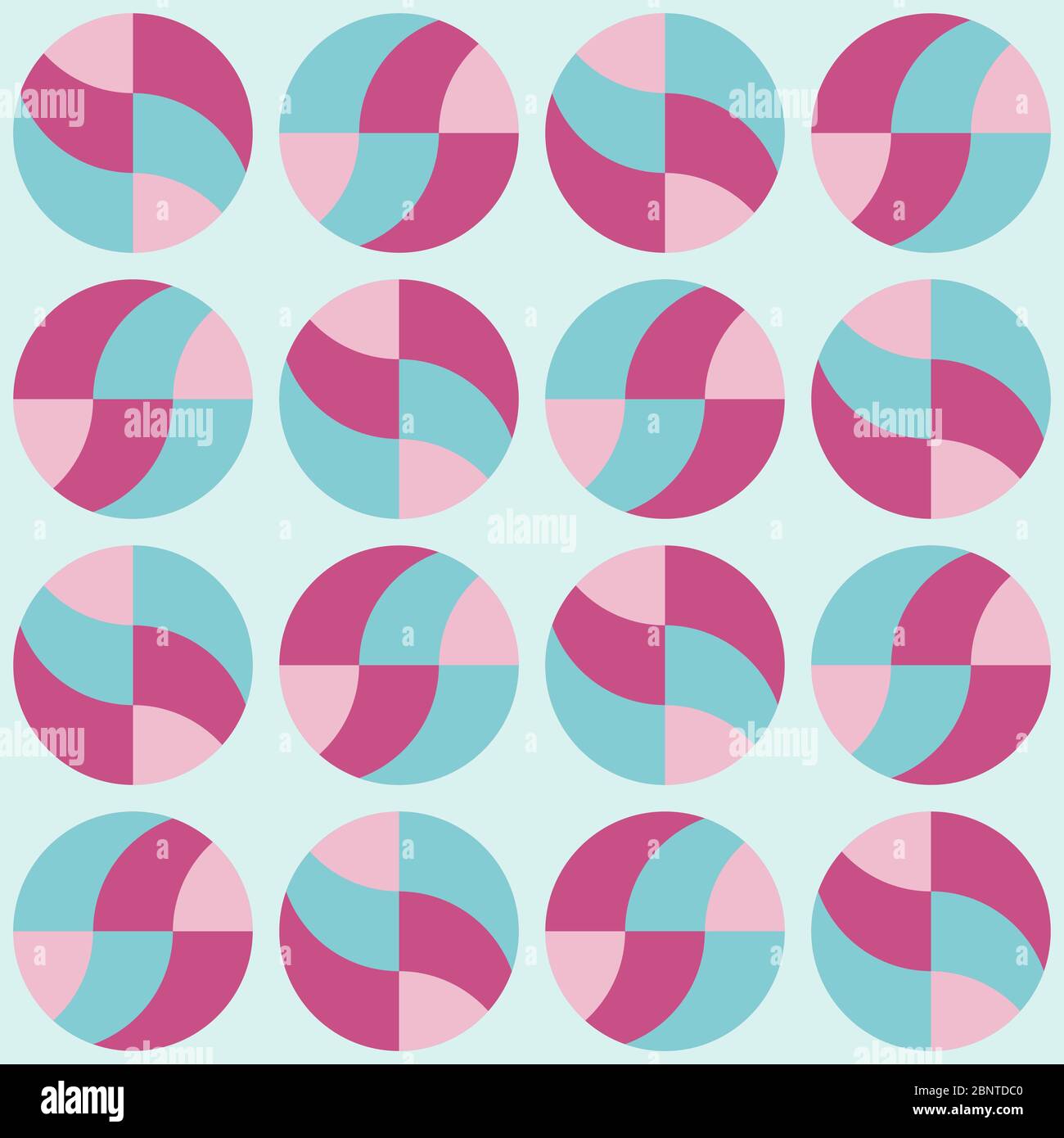 Simple abstract geometric design. Rounded repeated pattern for textile ...