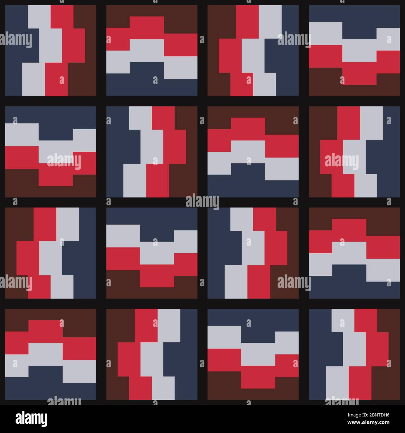 Simple abstract geometric design. Rounded repeated pattern for textile ...