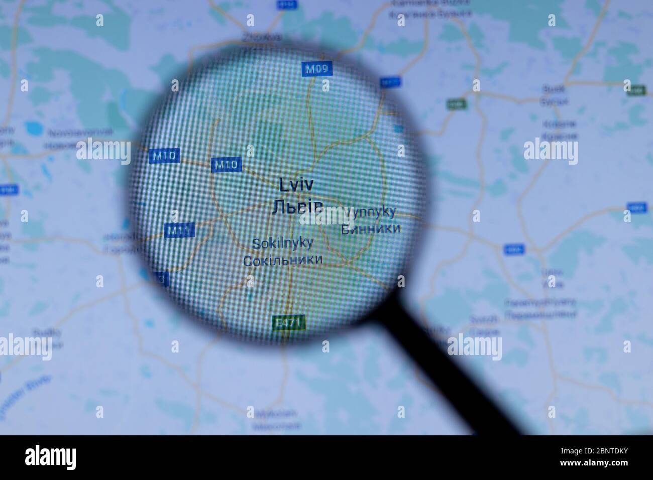Map of lviv hi-res stock photography and images - Alamy