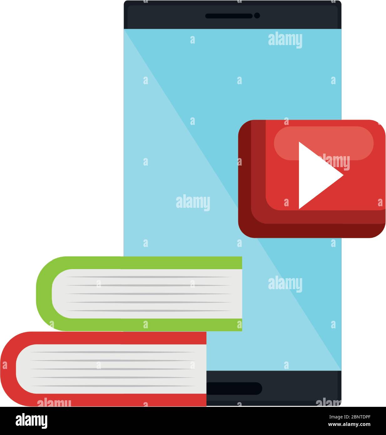 smartphone for education online isolated icon Stock Vector Image & Art ...