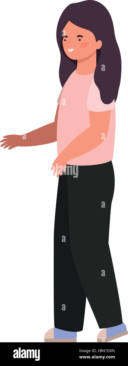 Isolated girl cartoon vector design Stock Vector Image & Art - Alamy