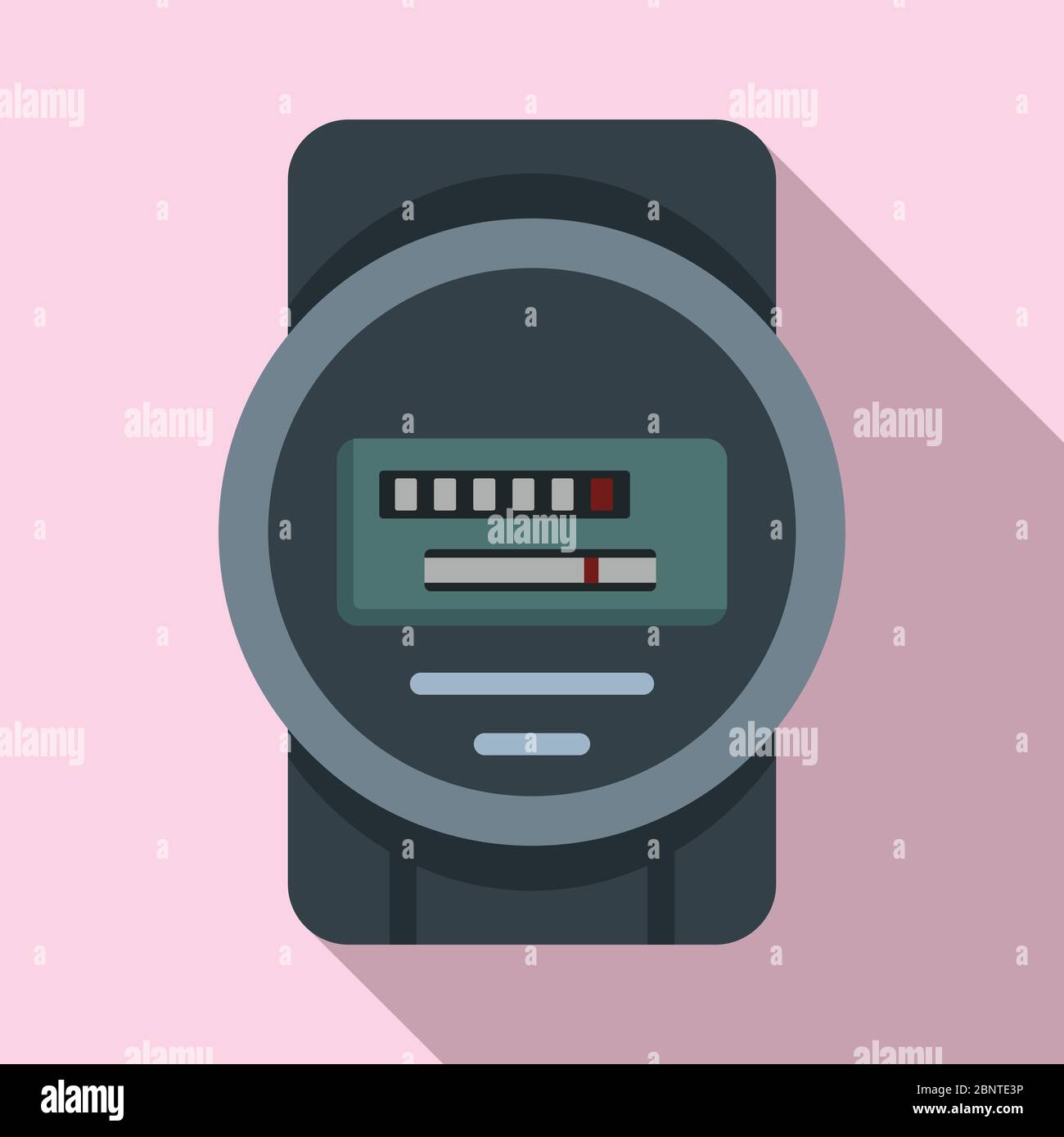 Electric counter icon. Flat illustration of electric counter vector ...