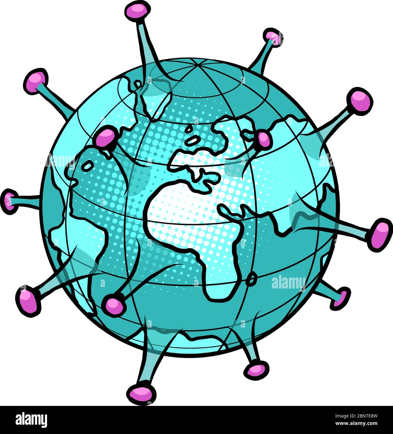 Coronavirus abstract modern Stock Vector Images - Alamy