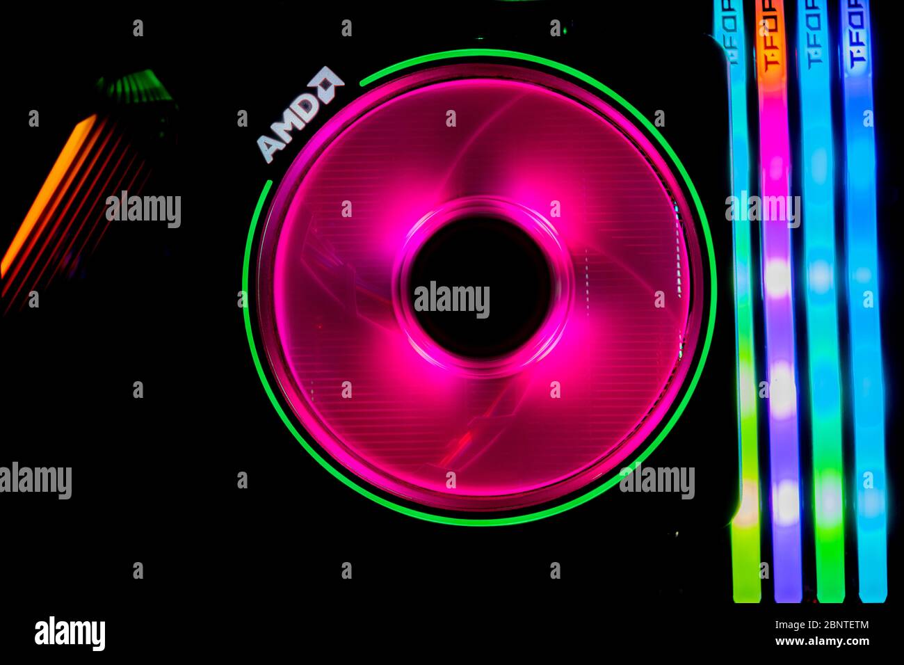 Chonburi, Thailand - MAY 16, 2020: The colorful of AMD Wraith Prism ...