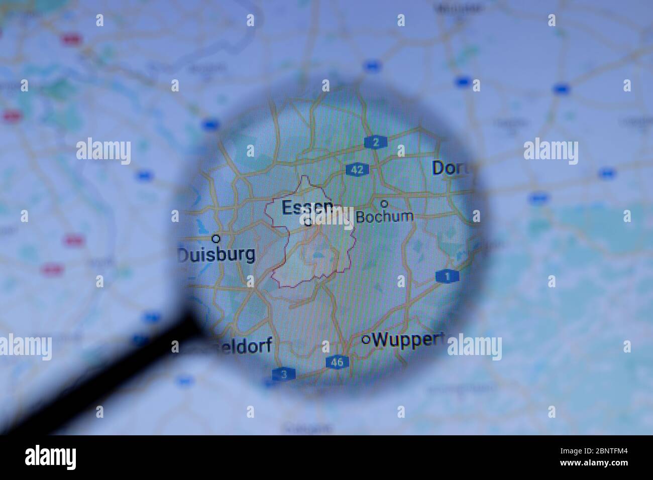 Map of essen hi-res stock photography and images - Alamy
