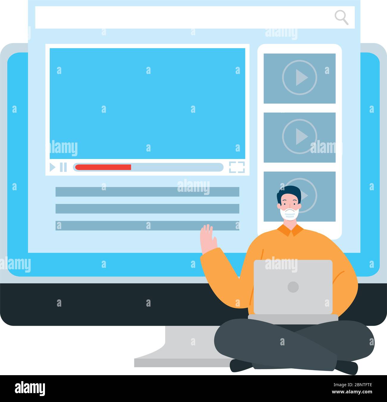 Telecommunication mask Stock Vector Images - Alamy