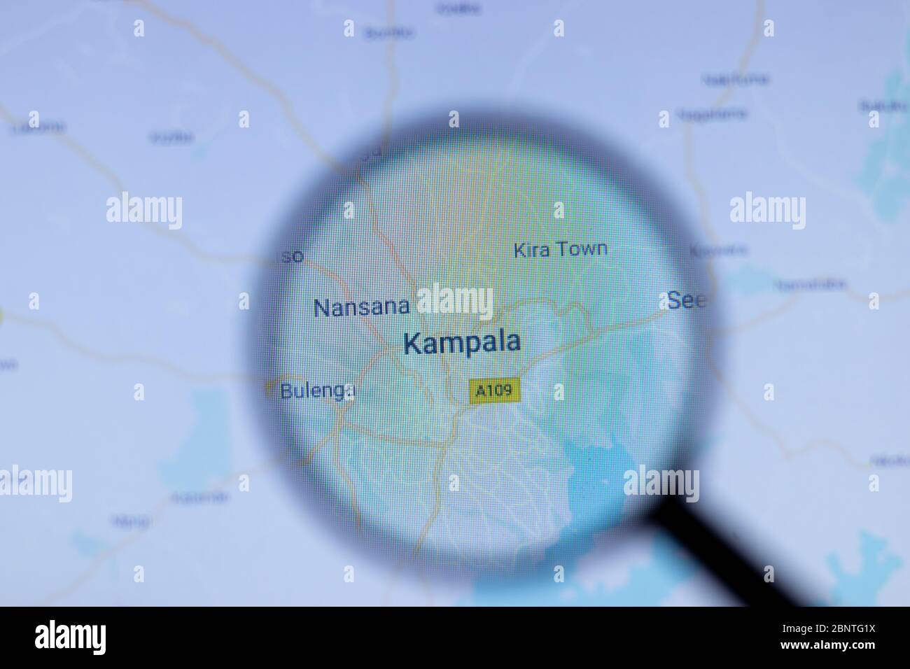 Map of kampala hi-res stock photography and images - Alamy