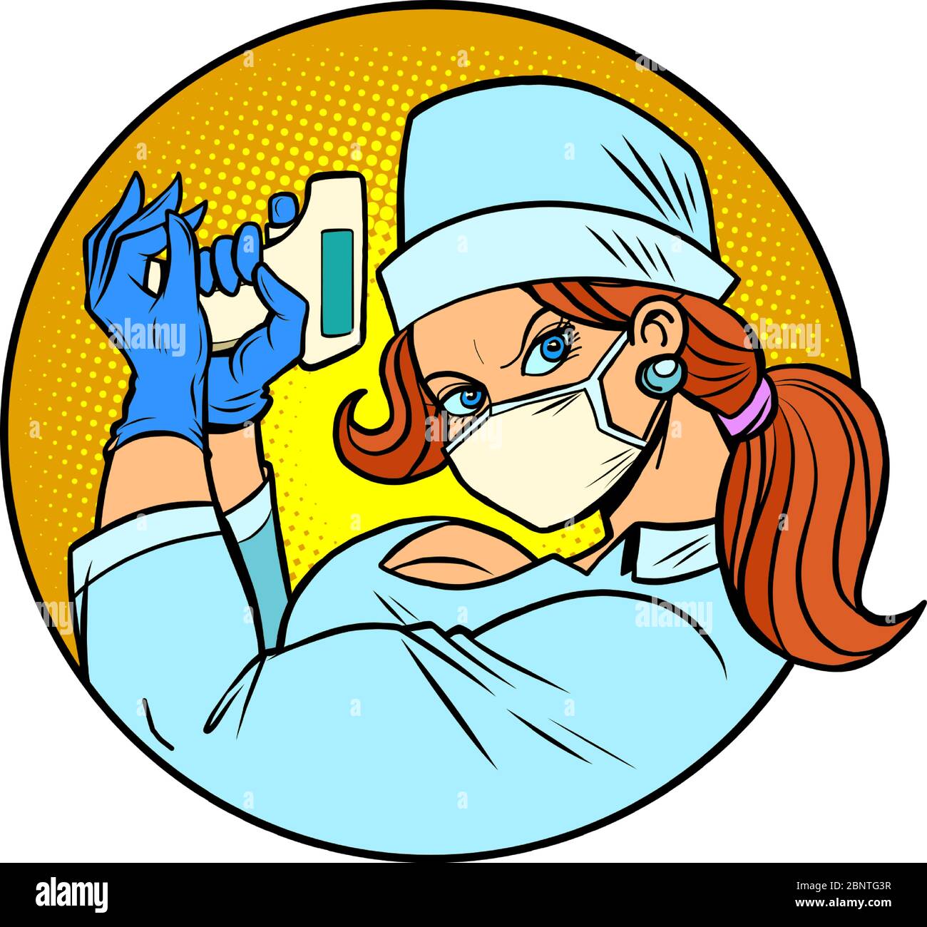 Non contact electronic thermometer Cut Out Stock Images & Pictures - Alamy