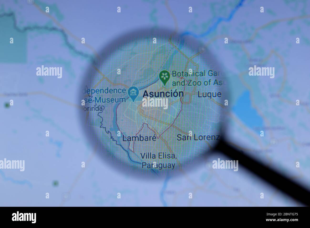 Map of asuncion hi-res stock photography and images - Alamy
