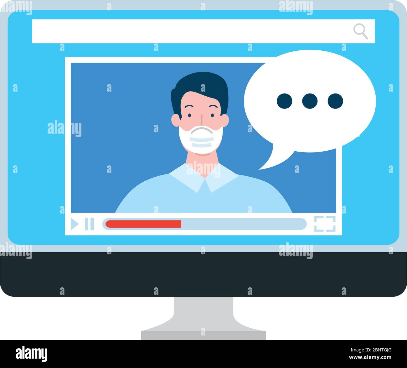 Telecommunication mask Stock Vector Images - Alamy