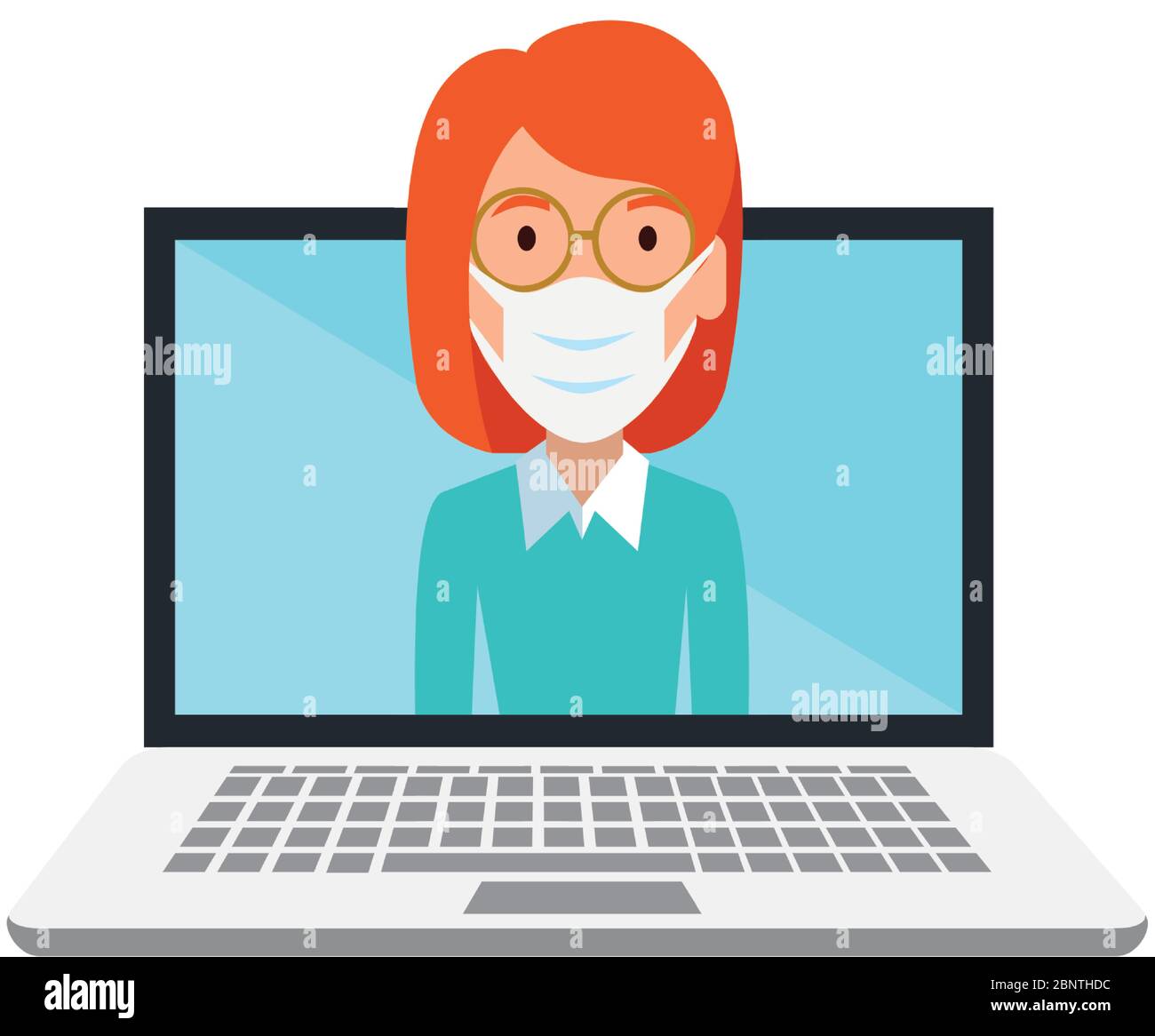 Telecommunication mask Stock Vector Images - Alamy