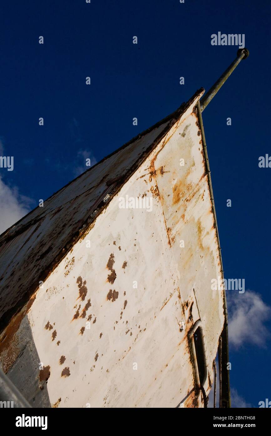 The sad remains of the paddlesteamer Ryde, resting in a mud berth at ...