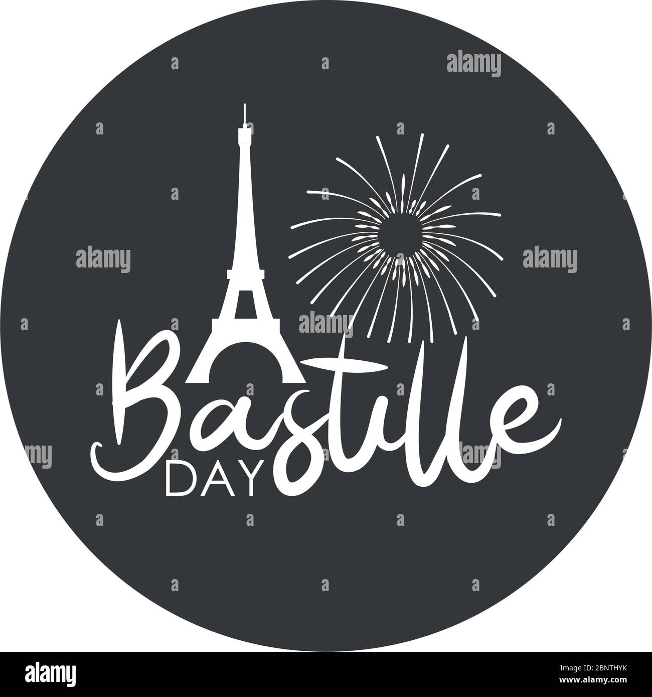 France bastille fireworks Cut Out Stock Images & Pictures - Alamy