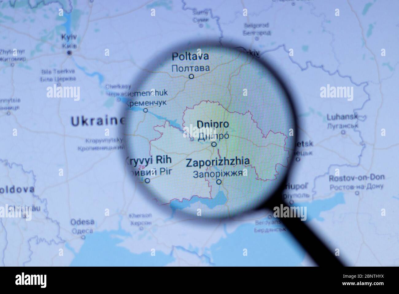 Map of dnipro hi-res stock photography and images - Alamy