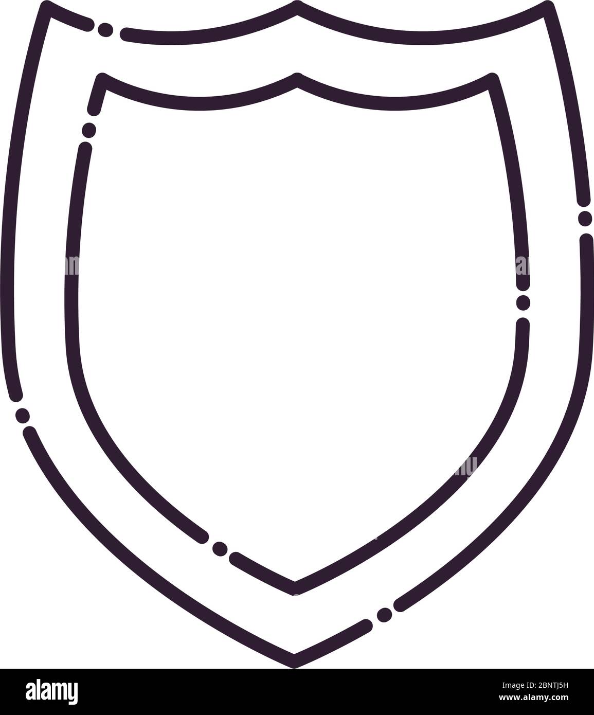 Shield line style icon design, Label tag banner product and protection ...