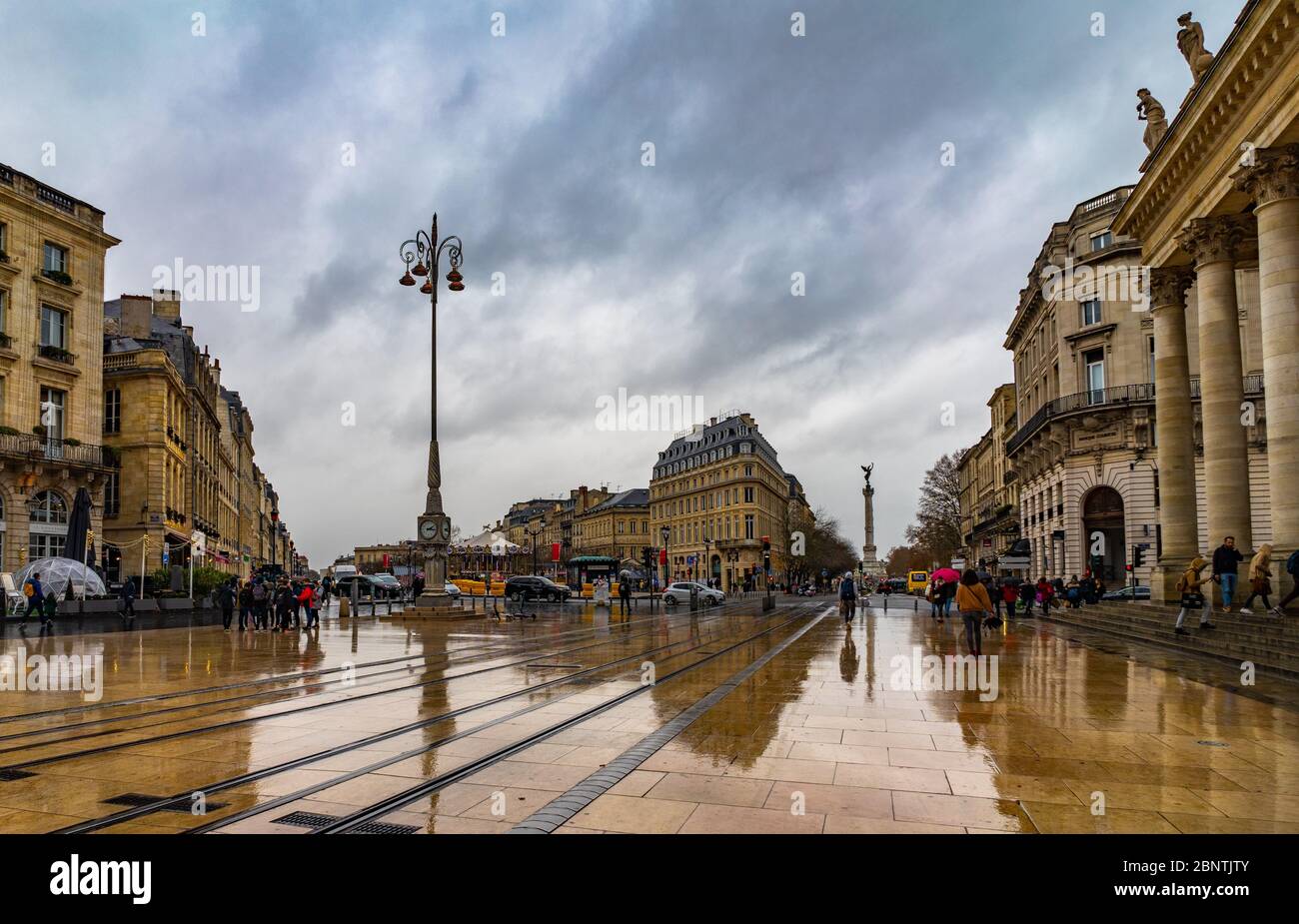 Place de la Comedie in Bordeaux, France Stock Photo - Alamy