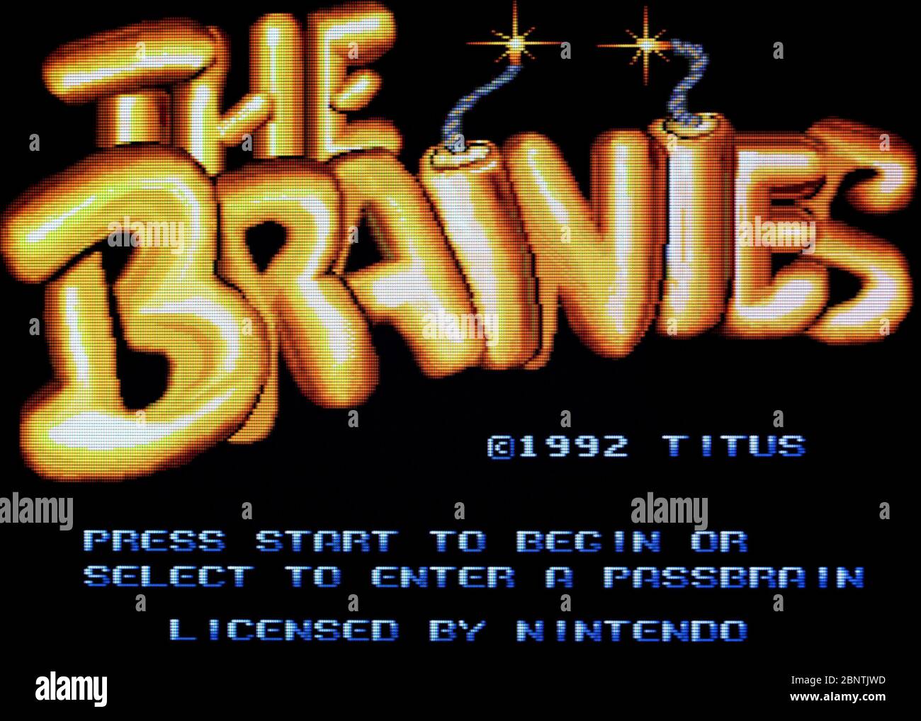 The Brainies - SNES Super Nintendo - Editorial use only Stock Photo - Alamy