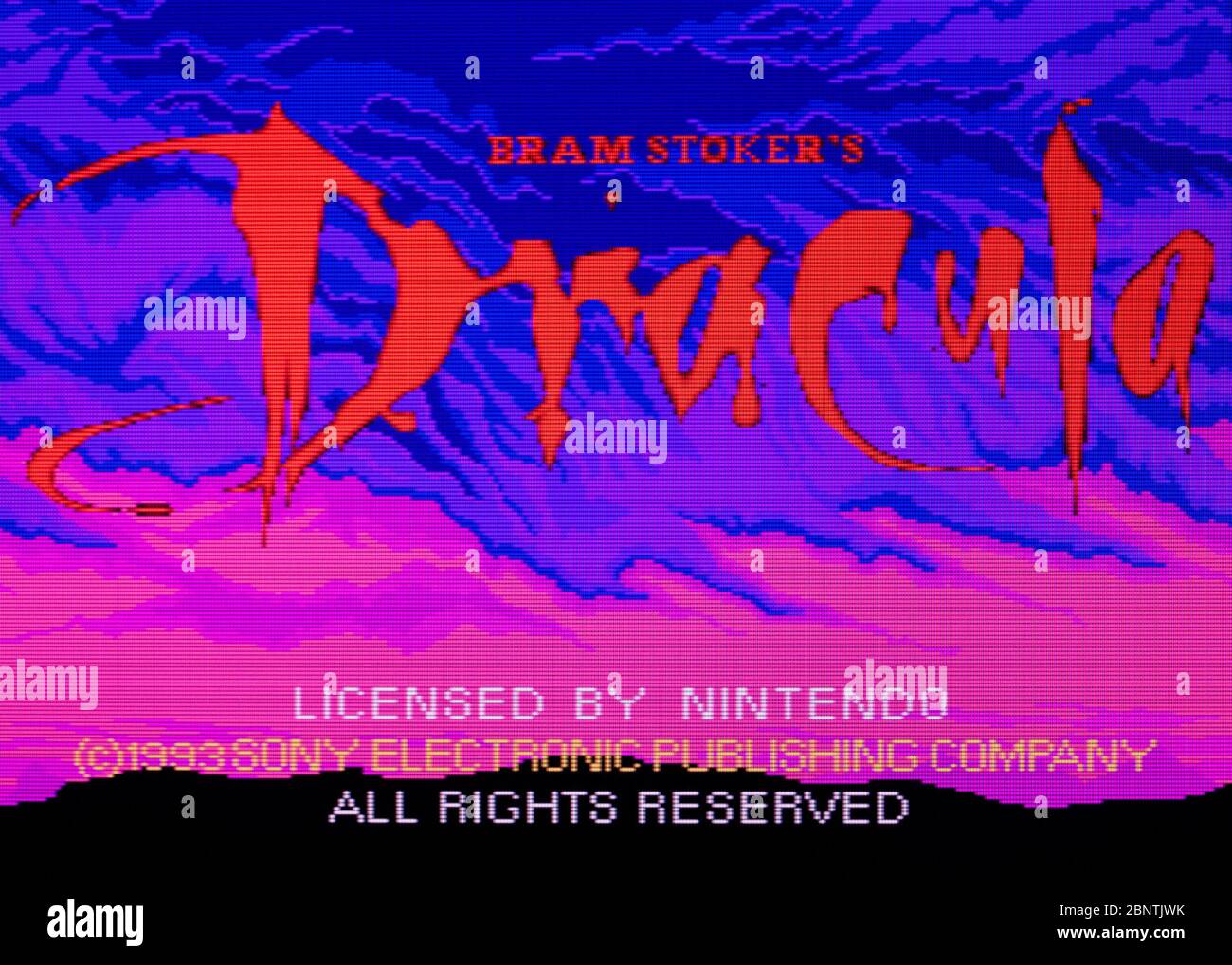Bram Stoker's Dracula - SNES Super Nintendo - Editorial use only Stock ...