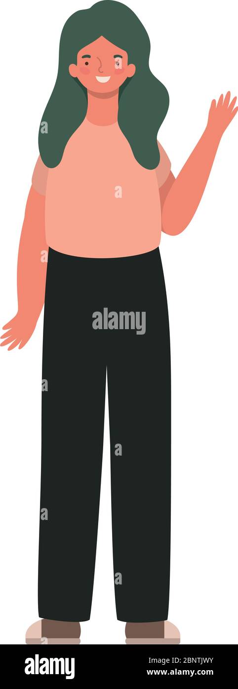 happy woman cartoon vector design Stock Vector Image & Art - Alamy