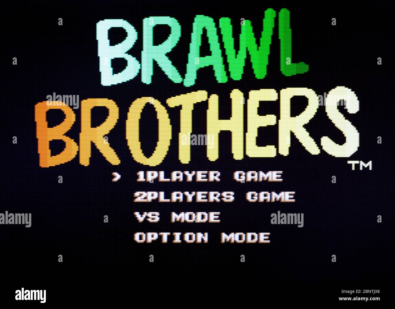 Brawl Brothers - SNES Super Nintendo - Editorial use only Stock Photo ...