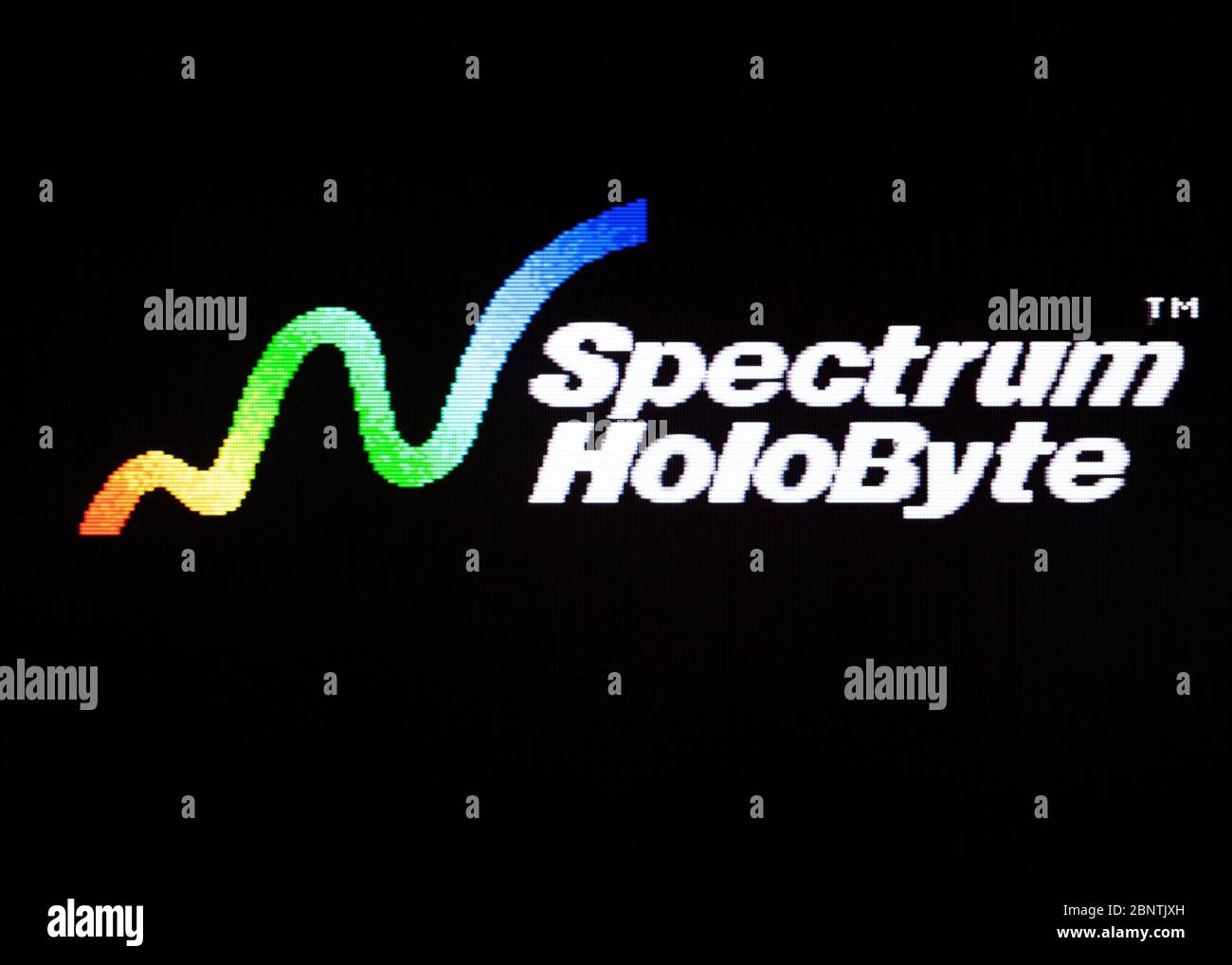Spectrum Holobyte Software Developer Logo - SNES Super Nintendo ...