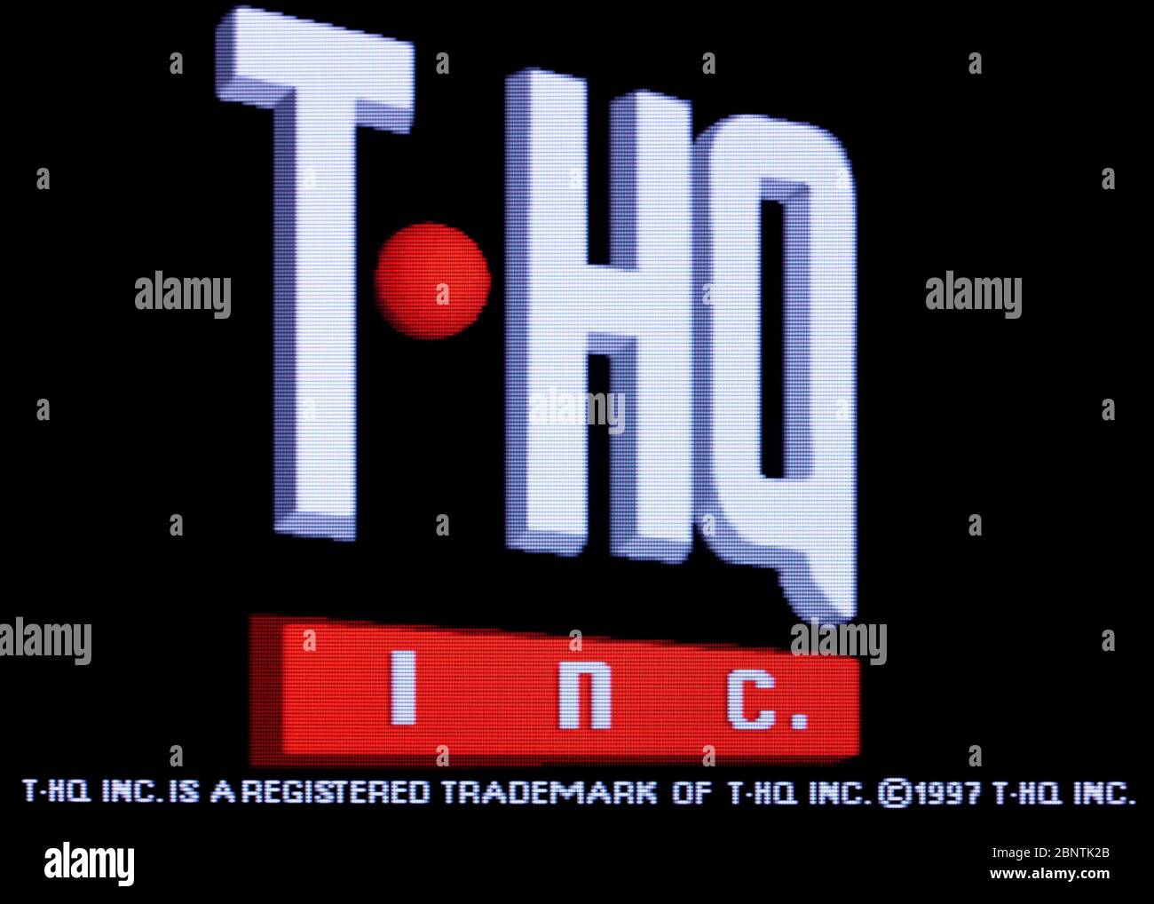 THQ Inc Software Developer Logo - SNES Super Nintendo - Editorial use ...