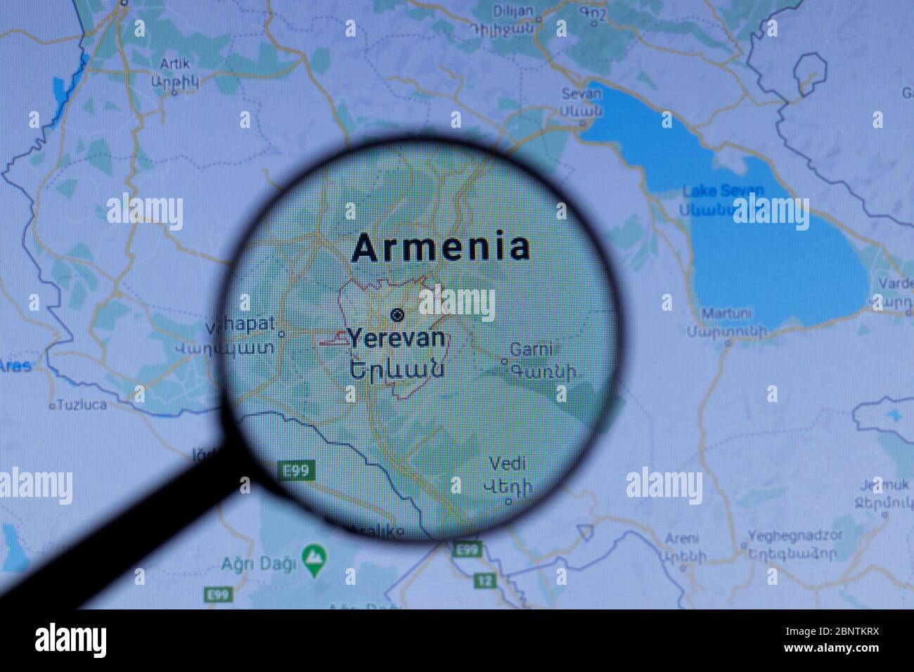 Yerevan map hi-res stock photography and images - Alamy