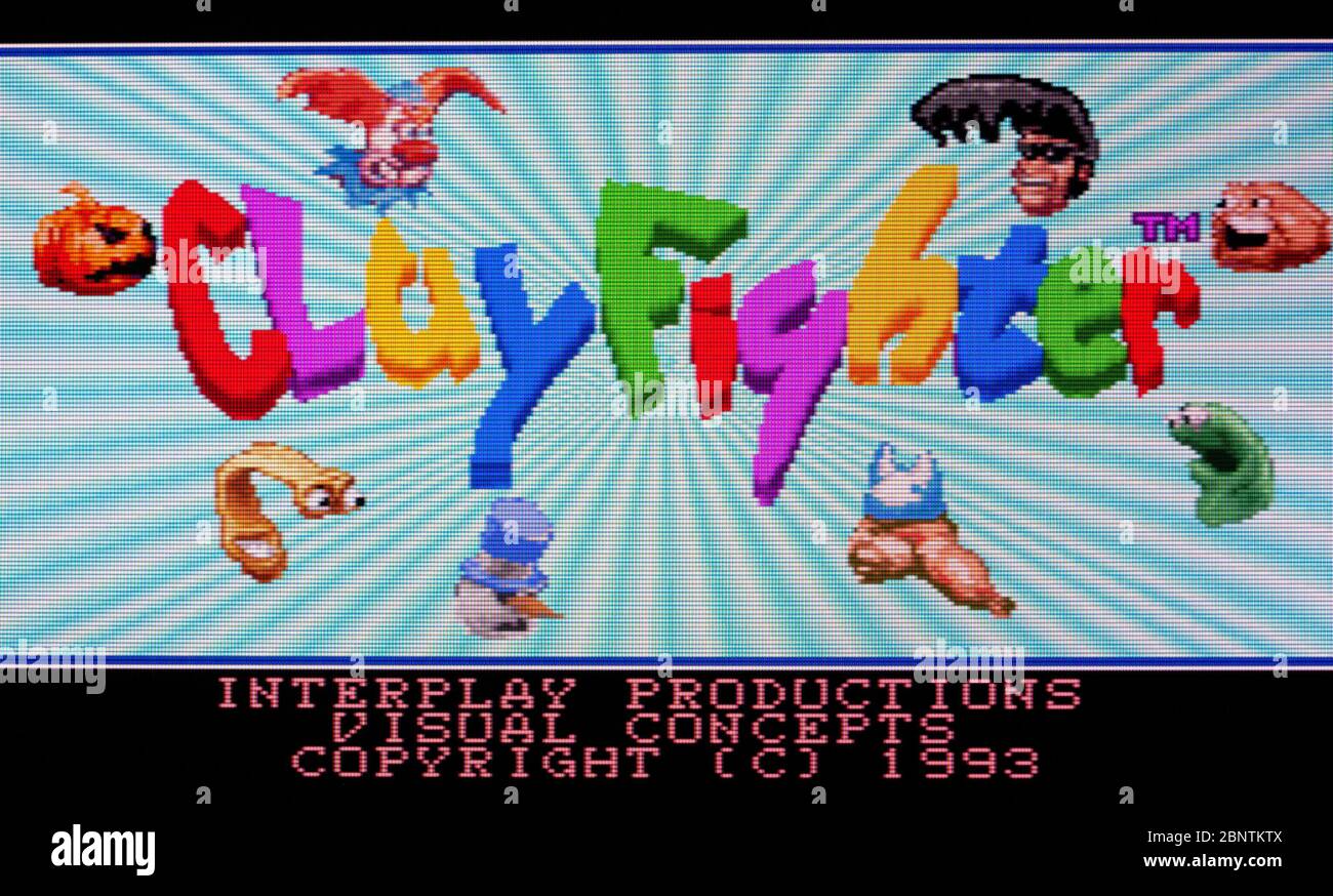 Clay Fighter - SNES Super Nintendo - Editorial use only Stock Photo - Alamy