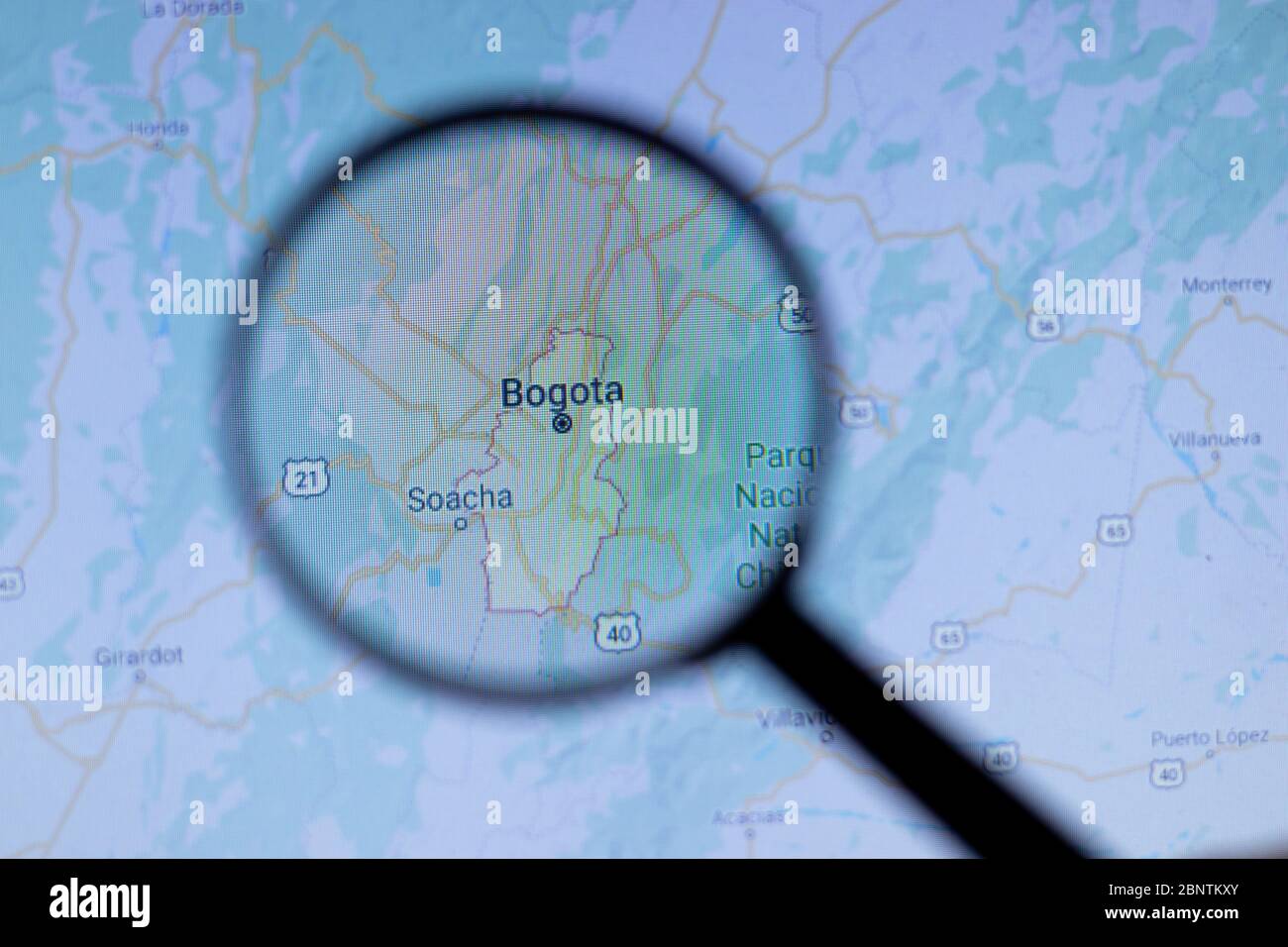 Map of bogota hi-res stock photography and images - Alamy