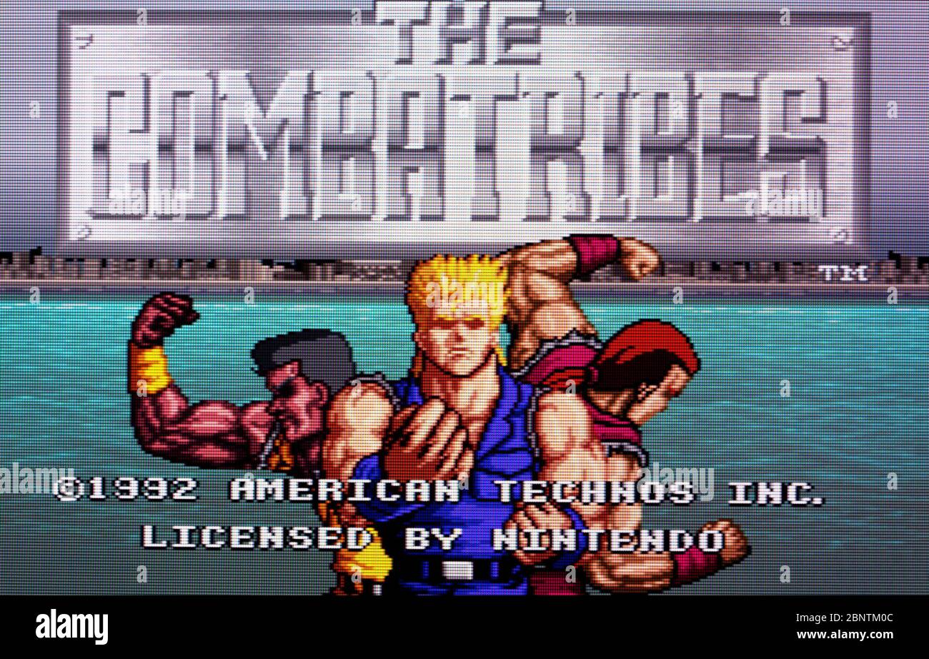 The Combatribes - SNES Super Nintendo - Editorial use only Stock Photo ...