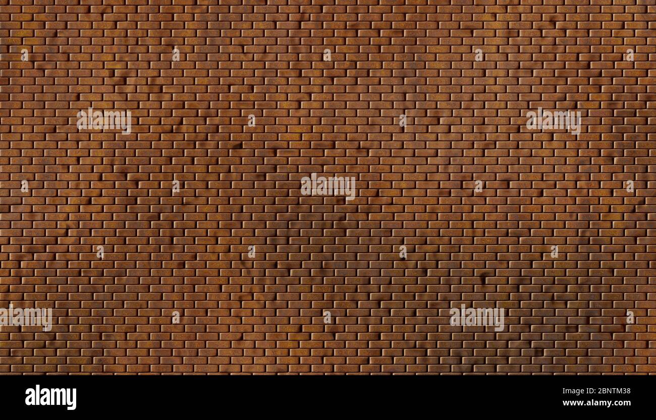 industrial realistic rusty metal brick wall Stock Photo - Alamy