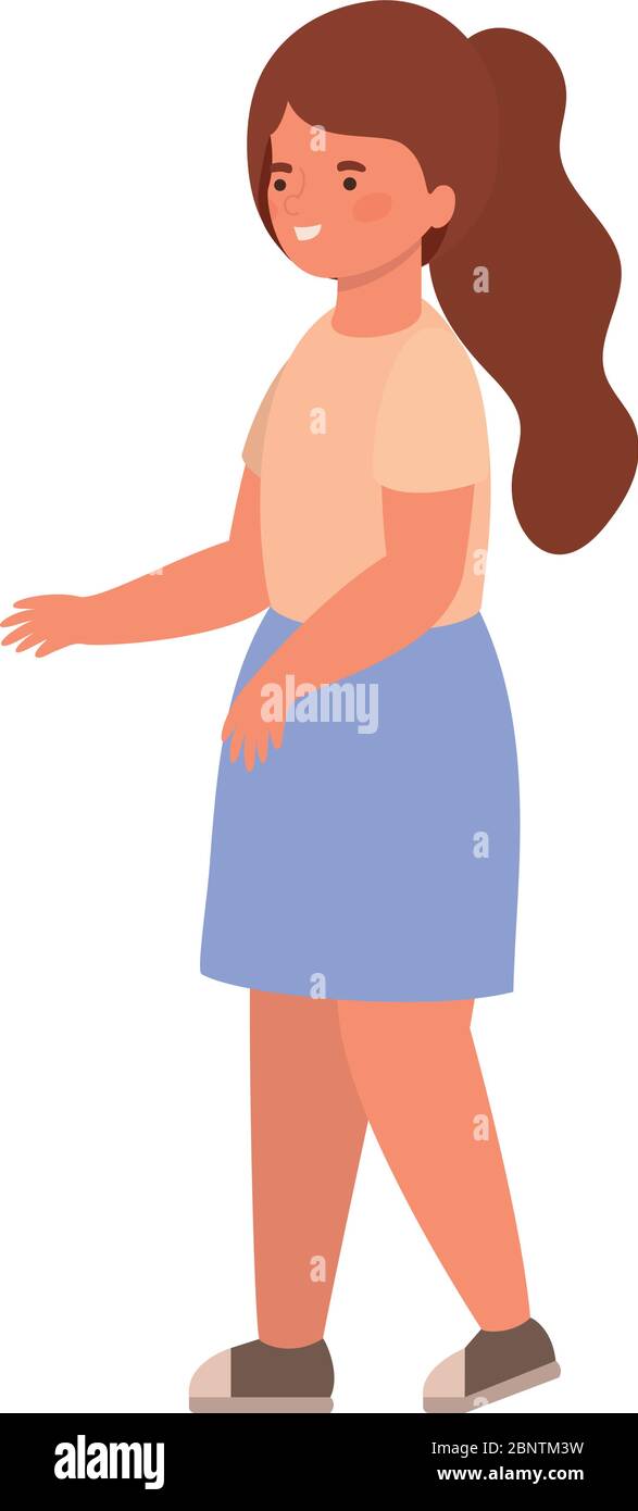 Isolated girl cartoon vector design Stock Vector Image & Art - Alamy